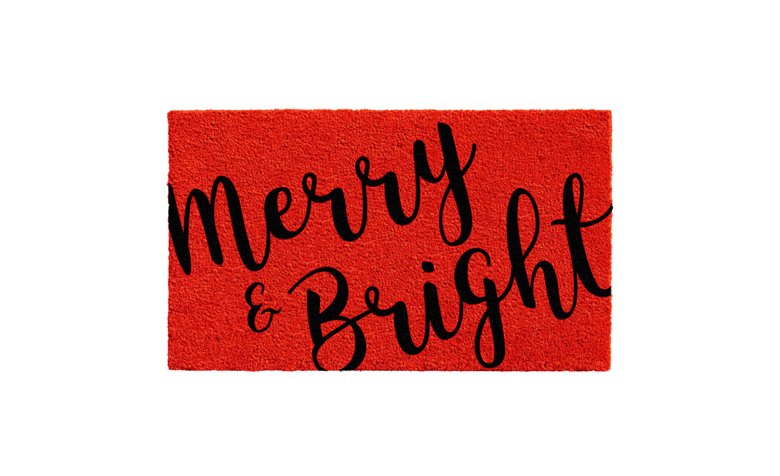 Merry & Bright Doormat, 24" X 36" - Contemporary - Doormats - by Home ...