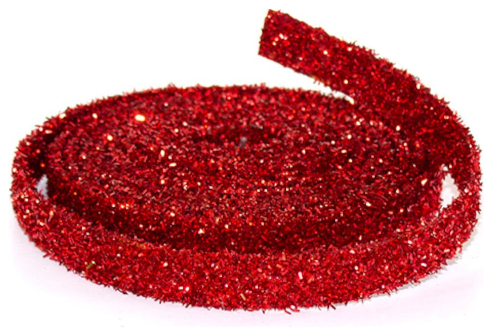 Glitter Rope, 12 Rolls, 1"x15'L Plastic - Contemporary - Christmas ...