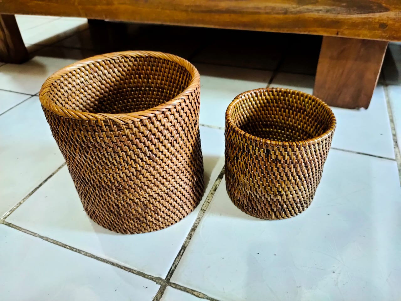 Rattan Cup Holder Large - Tropical - Decorative Objects And Figurines ...