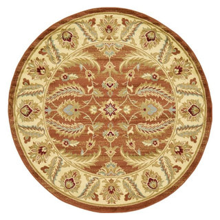 Traditional Odyssey Sienna Area Rug, 6' Round - Traditional - Area Rugs ...