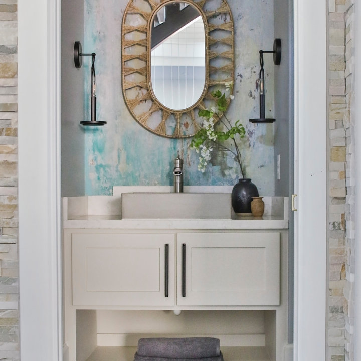 75 Wallpaper Powder Room Ideas You'll Love - March, 2025 | Houzz
