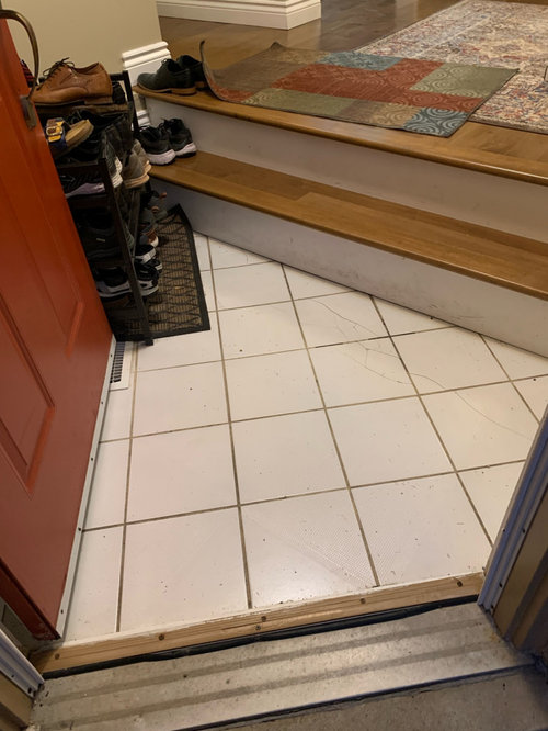 Front Foyer tiles and stair fronts
