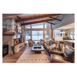 Contemporary Class - Rustic - Living Room - Other - by Dovetail ...