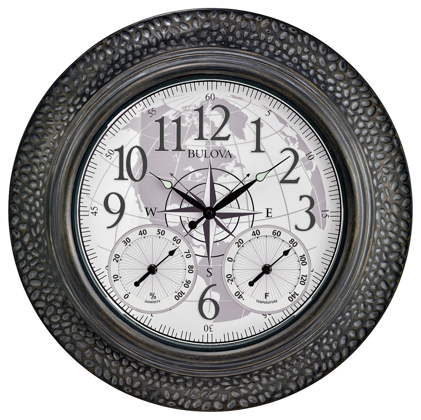 Bulova Explorer Indoor/Outdoor Illuminated Wall Clock 21" - Beach Style ...