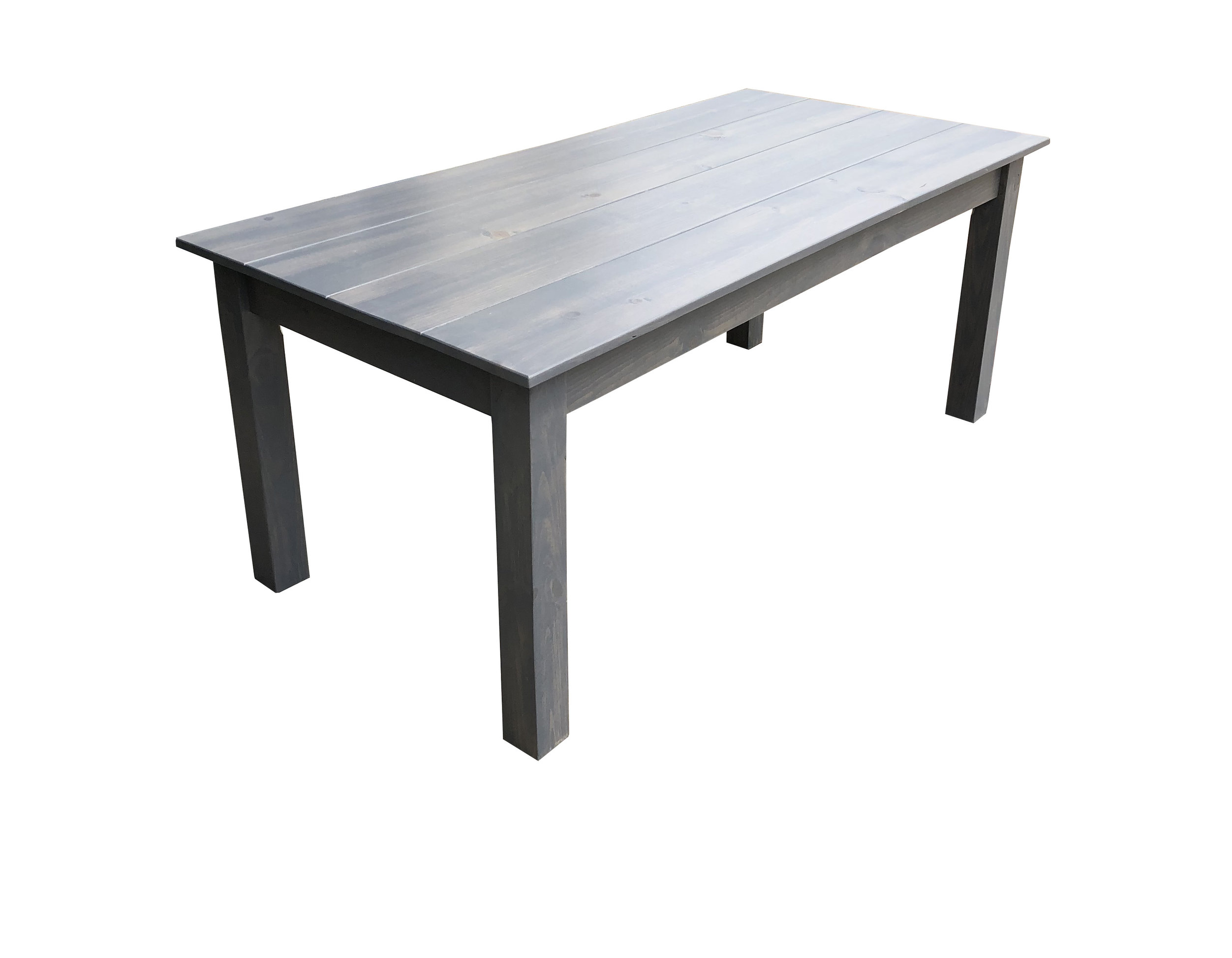 Grey Farmhouse Table, 36 - Transitional - Dining Tables - by Ezekiel ...
