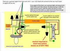 What wire to use for power to light to switch