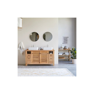 Teak Modern Vanity Unit | Tikamoon Coline - Transitional - Bathroom ...