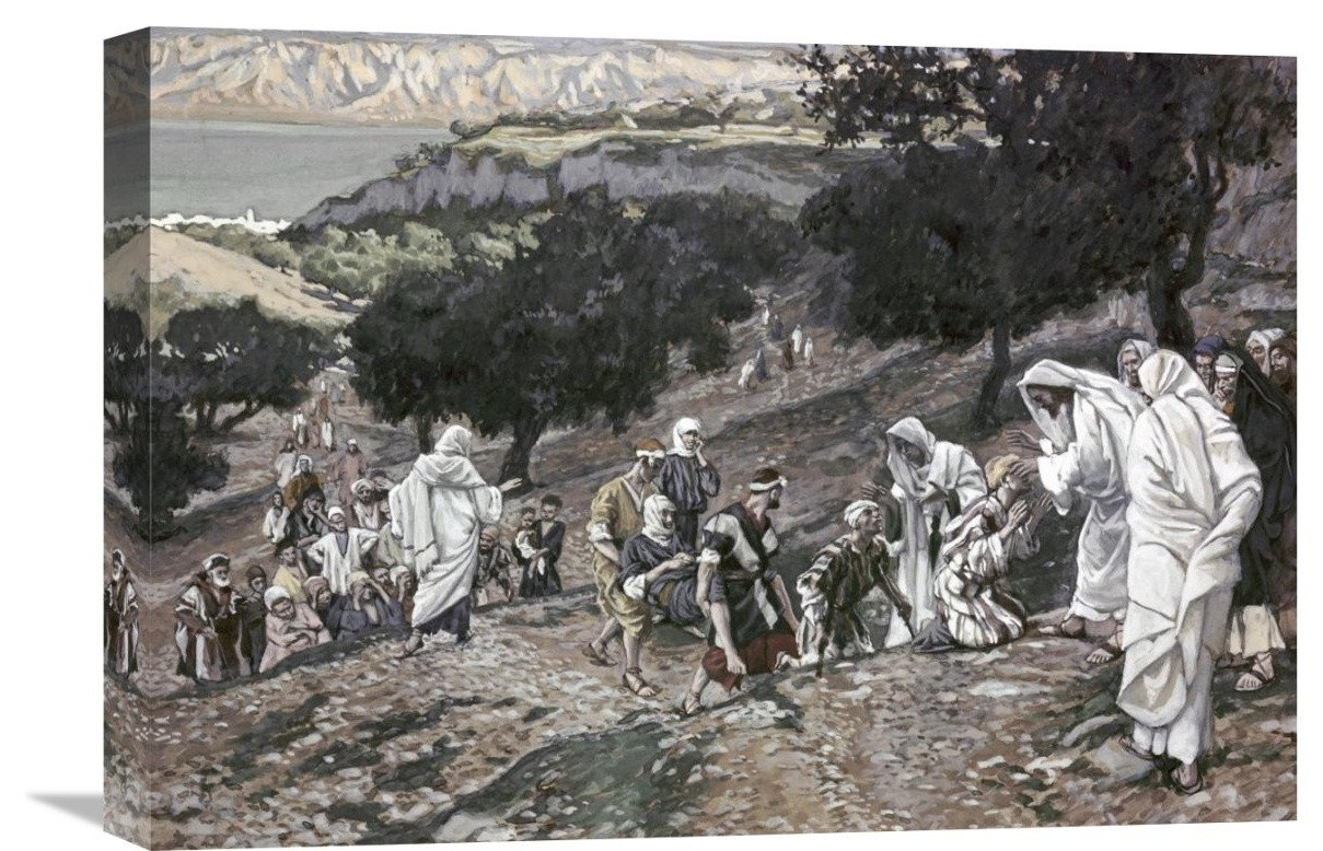 "Jesus Healing The Lame & The Blind" Artwork, 16" x 11", 22" x 15.422 ...