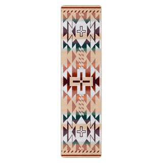 Rustic Cross Oka, Beige, 2'x8', 2'x8' - Southwestern - Hall And Stair ...