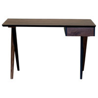 Two Tone Criss Cross Wooden Desk - Midcentury - Desks And Hutches - by ...