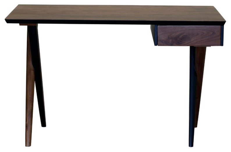 Two Tone Criss Cross Wooden Desk - Midcentury - Desks And Hutches - by ...