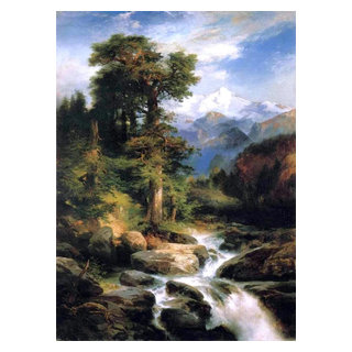 Thomas Moran Solitude Wall Decal, 18x27 - Rustic - Wall Decals - by Art ...