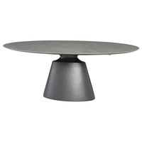 Taji Grey Ceramic Dining Table, HGNE323 - Transitional - Dining Tables ...