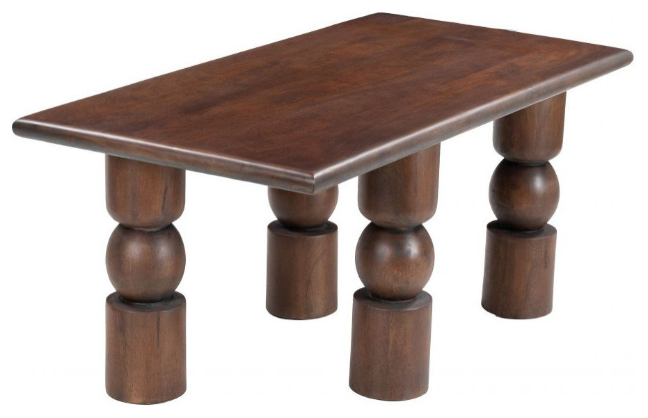 Split Coffee Table, Brown - Traditional - Coffee Tables - by First of a ...