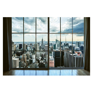 Manhattan Window View Wall Mural - Contemporary - Wallpaper - by ...