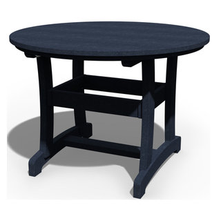Poly Lumber Round Legacy Table, 42 Inch - Contemporary - Outdoor Dining ...