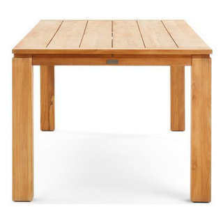 Winston All-Natural Teak Outdoor 40" x 88" Rectangular Dining Table ...