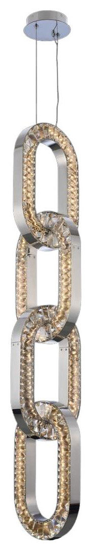 Contemporary Catena Chain Link Light, Large - Contemporary - Pendant ...