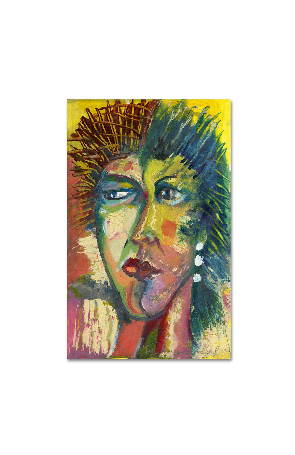 'Spike' Canvas Art by Echemerdia, 12" x 19" - Contemporary - Prints And ...