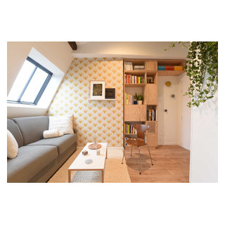 Aménagement d'intérieur d'un Studio parisien 18m2 - Modern - Living ...