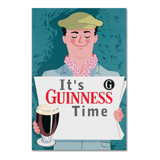 Guinness Brewery 'It's Guinness Time' Canvas Art, 12"x19" - Traditional ...