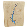 Lake Tillery, North Carolina-Wood Lake Map, Small - Contemporary - Wall ...