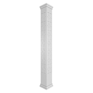 Craftsman Classic Square Non-Tapered Atlas Fretwork Column, 8"Wx8'H, 10 ...