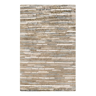 Hand Knotted Platinum Rug PLAT-9008, 2' x 3' - Contemporary - Area Rugs ...