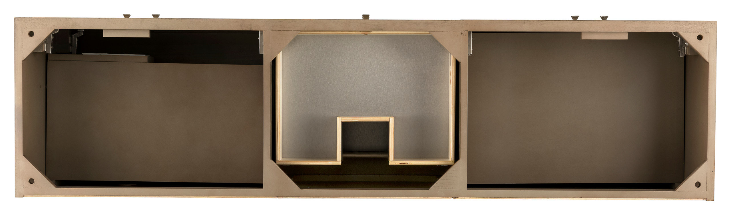 Linear 72" Vanity Whitewashed Walnut - Transitional - Bathroom Vanities ...