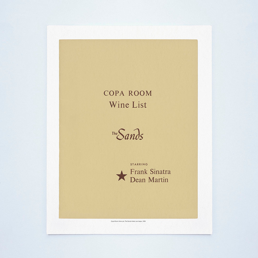 Copa Room, The Sands Hotel, Las Vegas Frank Sinatra & Dean Martin, 1959 ...