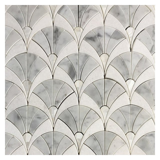 Fan III Waterjet Mosaic - Contemporary - Mosaic Tile - by All Marble ...