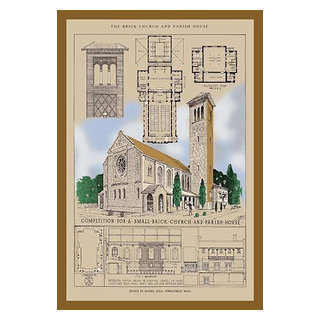 The Shea Church, 20" x 30" - Traditional - Prints And Posters - by ...