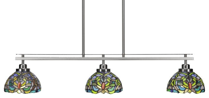 Toltec Lighting 2636-BN-9905 Odyssey 3 Island Light Shown In Brushed ...