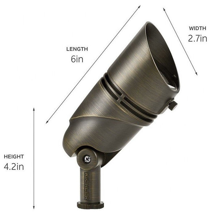 1 LED High Lumen 35 Degree Accent Light-4.5 Inches Tall and 2.75 Inches ...