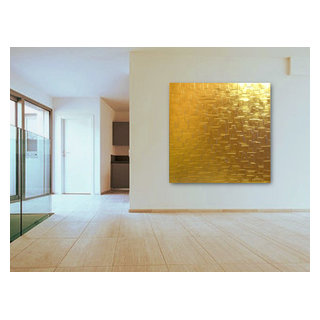 Gold Leaf 3D Wall Panels - Contemporary - Rome - by User | Houzz IE