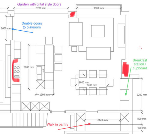 kitchen / living / diner layout suggestions | Houzz UK