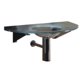 New Generation Large Arched 1, 2" Matte Glass Counter Top ...