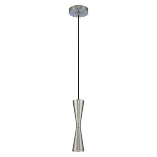 Art Deco Milo Light Fixture, Satin Nickel, 1-Light, Mini - Modern ...