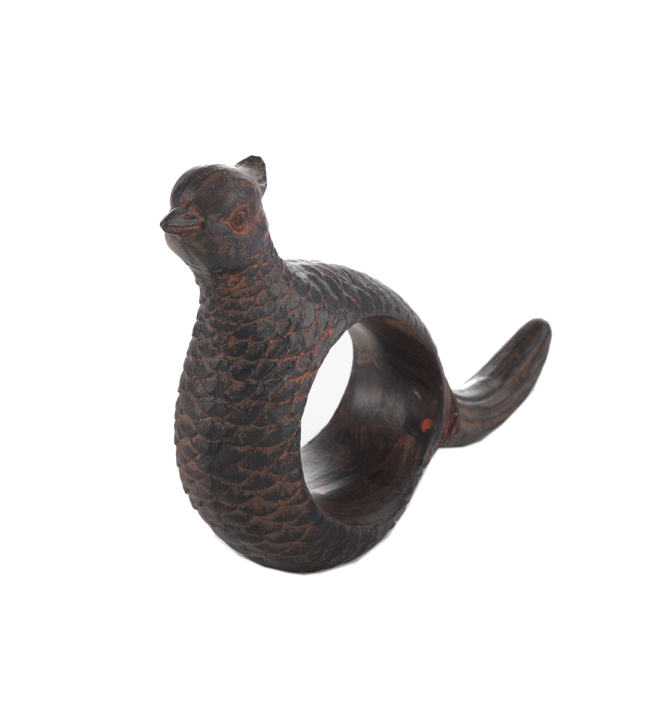Pheasant Design Napkin Rings, Set of 4 - Contemporary - Napkin Rings ...