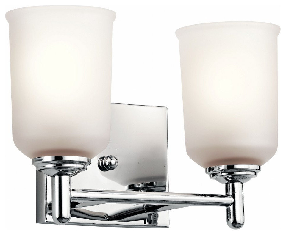 2 Light Vanity Light Approved for Damp Locations - Transitional ...