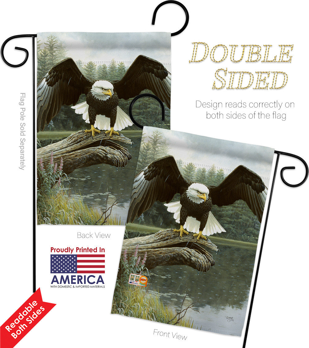Majestic Showers Nature Wildlife Garden Flags Pack, 13" X 18.5" X 0.1 ...