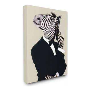 Secret Agent James Bond Zebra, 30"x40" - Eclectic - Prints And Posters ...