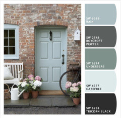 Exterior trim paint color to go with pink brick! | Houzz Forum