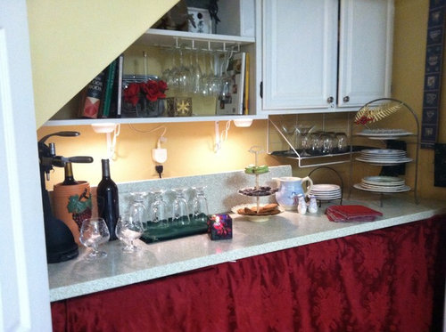 From kitchen laundry to entertainment counter in minutes