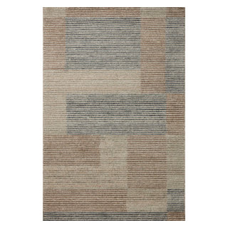 Loloi Stiles Sti-01 Geometric Rug, Beige/Slate, 3'6"x5'6 ...