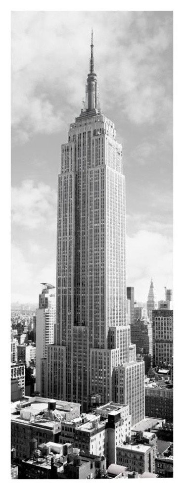 "Empire State Building, NYC" Digital Paper Print by Anonymous, 14"x38 ...