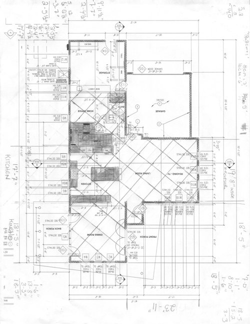 Concrete slab - Cut 5' diagonal pattern or not