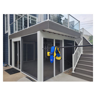 Screen Under Deck with Phantom Sliding - Modern - Deck - Other - by ...