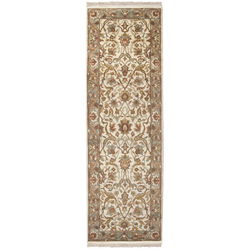 Hand Knotted Taj Mahal Wool Rug TJ-1123, 2'6" x 8' - Traditional - Hall ...