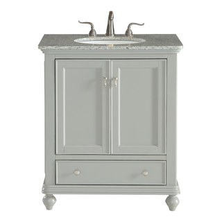 Elegant Decor Vf12330Gr Otto Vanity Set, Light Grey - Traditional ...